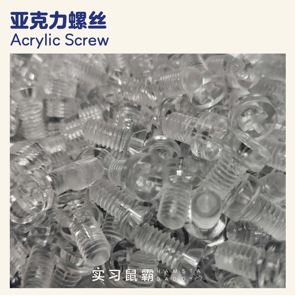 🐹Acrylic screw Plastic screw 【M‘sia Ready Stock】🐹 | Shopee Malaysia