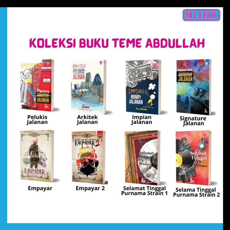 BUKU NOVEL TEME ABDULLAH Pelukis Jalanan Arkitek Jalanan Signature Jalanan Empayar Selamat ...