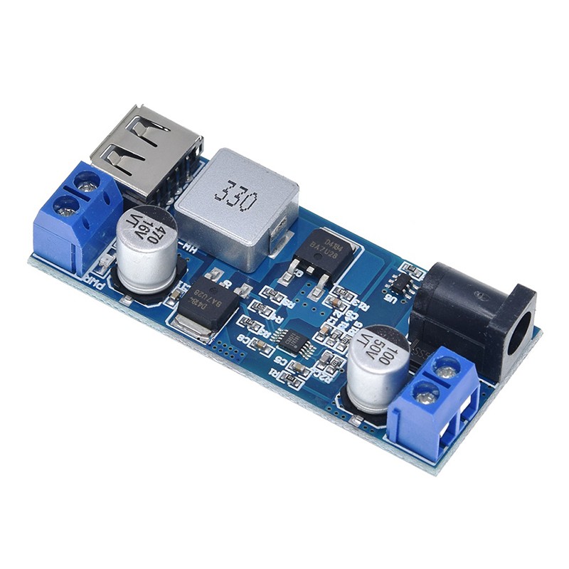 DC-DC 24V/12V To 5V 5A Step Down Power Supply Buck Converter Replace LM2596S Adjustable USB Step ...