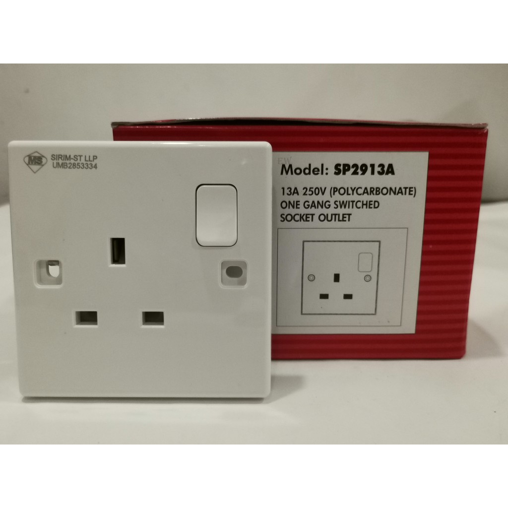 UMS 2913 13A 1G Switch Socket | Shopee Malaysia