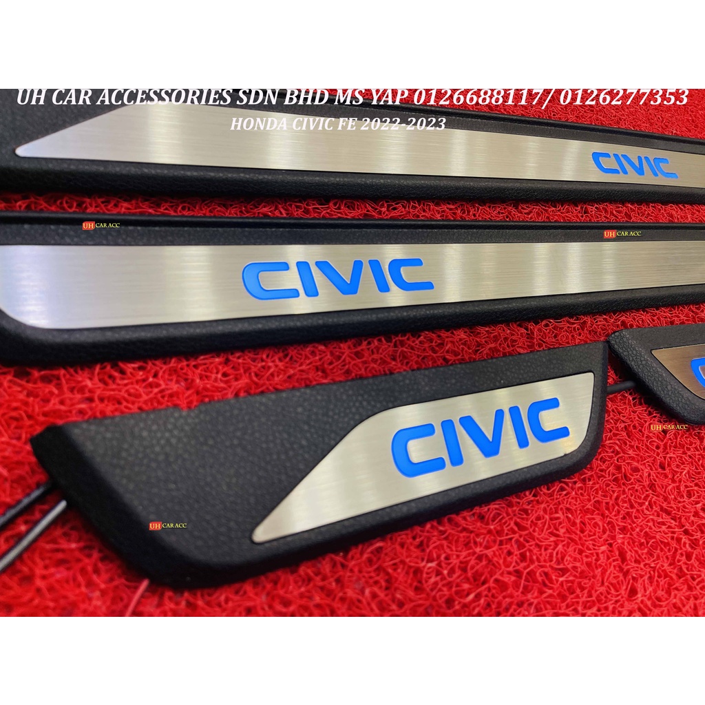 HONDA CIVIC FE 2022-2023 OEM LED SIDE STEP DOOR STEP SILL PLATE ...