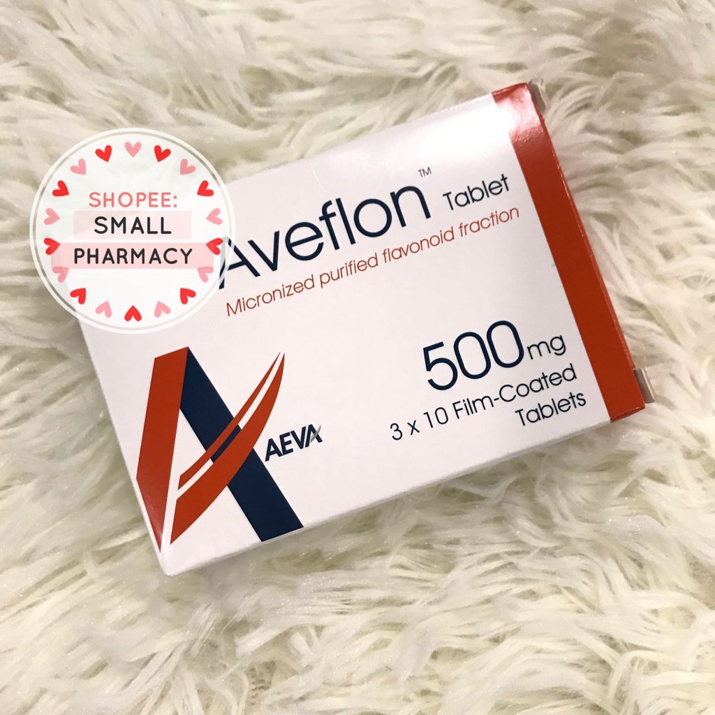 Aveflon [ Generic Daflon ] Micronized Purified Flavonoid Fraction 500mg ...