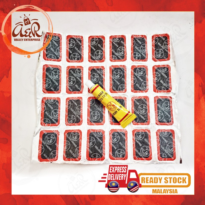 L24 Tampal Tayar Basikal / Puncture Repair Kit Tool Rubber Patches ...