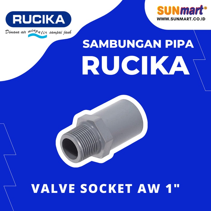 Rucika VALVE SOCKET AW 1" Pipe Connection | Shopee Malaysia