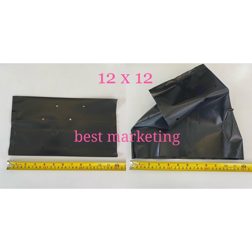 12x12 PolyBag / Plastik Semaian Hitam (1KG) | Shopee Malaysia