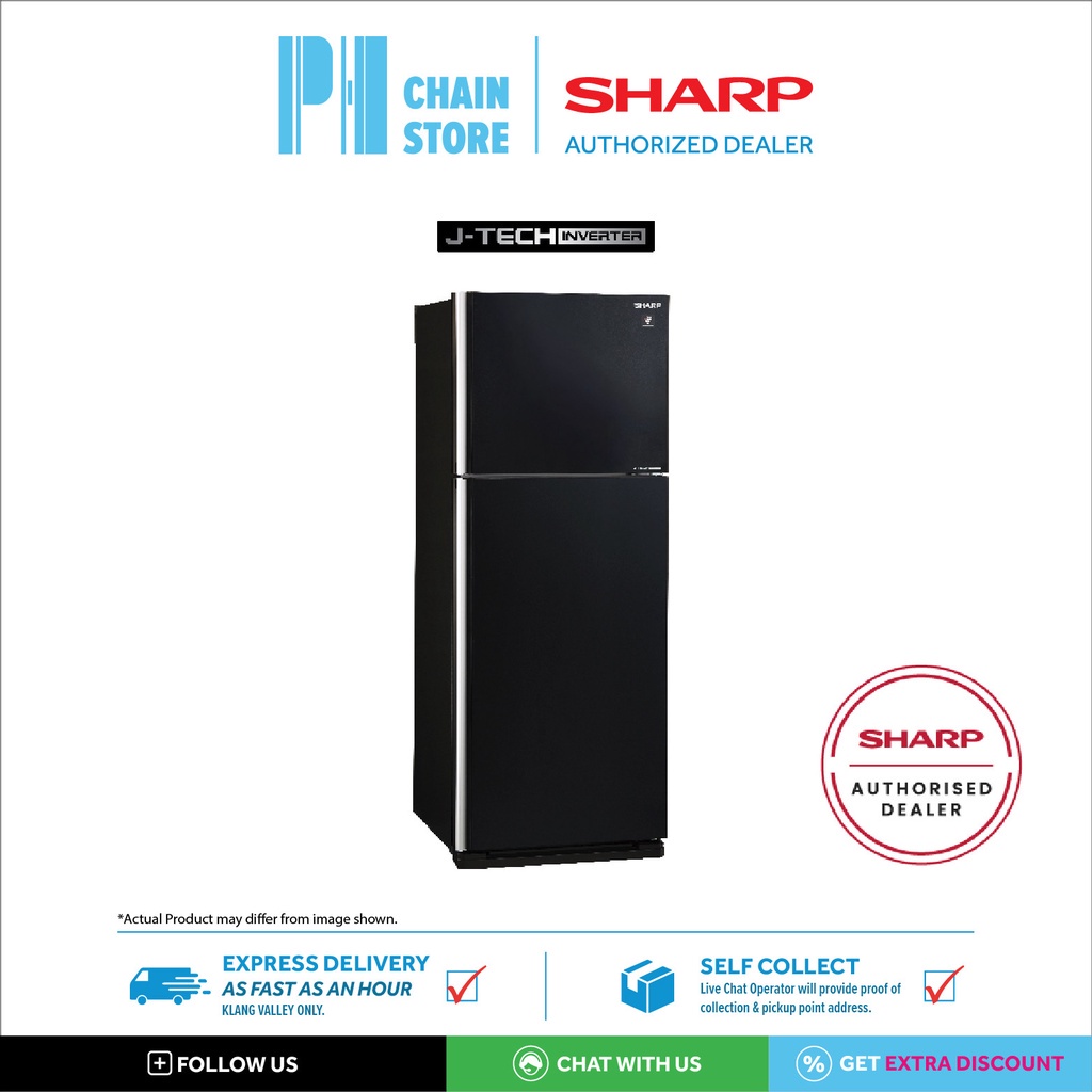 (DELIVERY FOR KL & SELANGOR ONLY) SHARP SJP498GK 440L 2-DOOR J-TECH ...