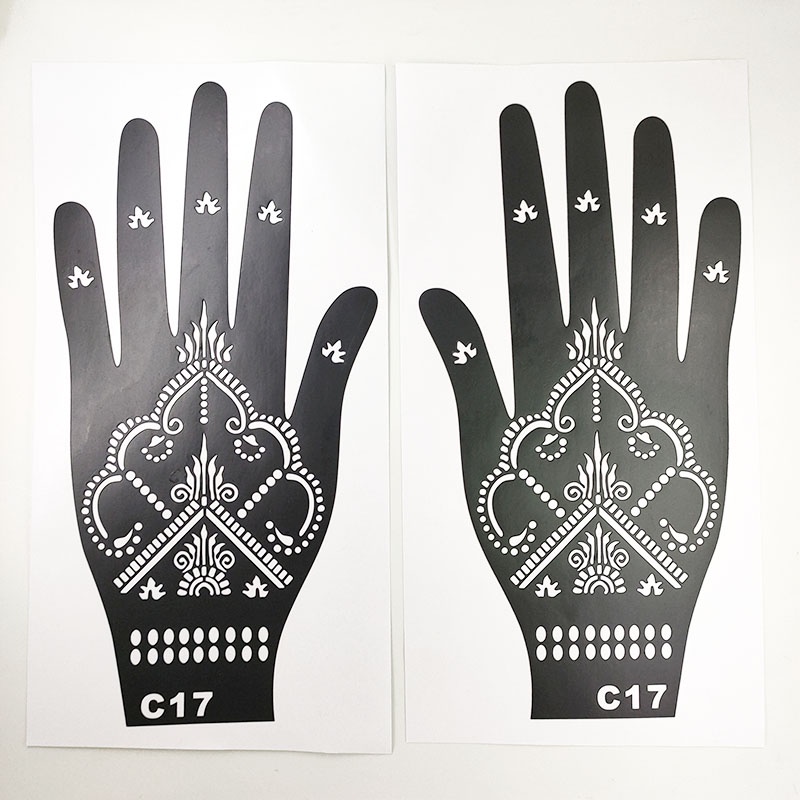 [Malaysia Stock]Template Inai Pengantin Sticker Inai Henna Bride Lace ...