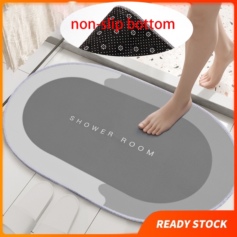 Quick-drying Bathroom Absorbent Floor Mat Toilet Toilet Door Mat Door ...
