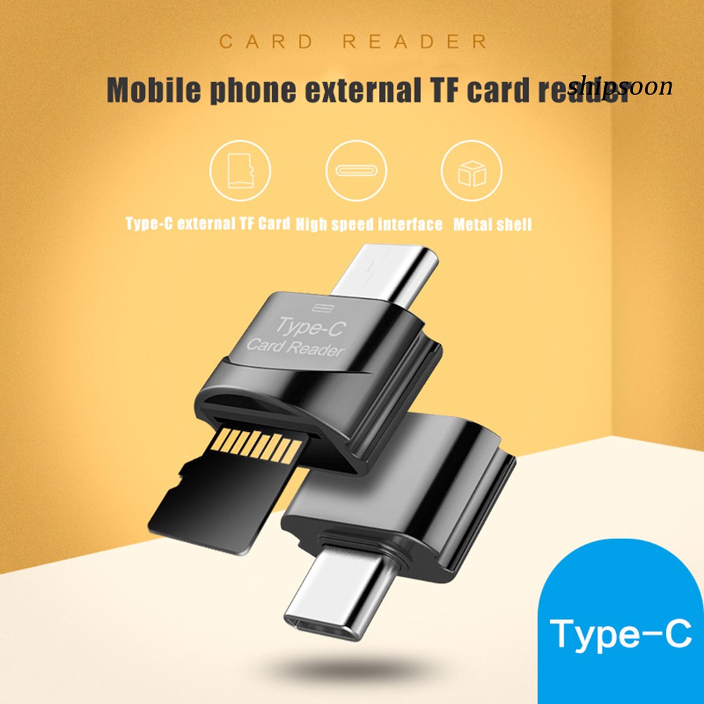 Sp_High Speed Micro-USB/Type-C Memory Card Reader TF Micro-SD OTG Phone ...