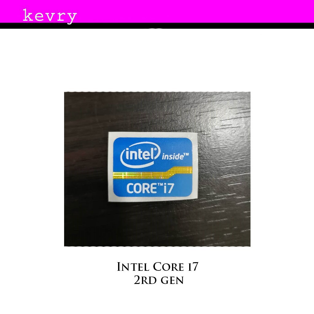 Intel i3 i5 i7 Sticker Core I9 I7 2nd Gen, 3rd Gen, 4rd Gen Sliver ...