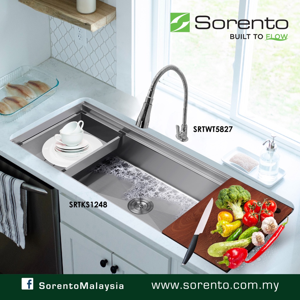 SORENTO SRTKS1248 Nano Satin Stainless Steel 304 Material Multifunction ...