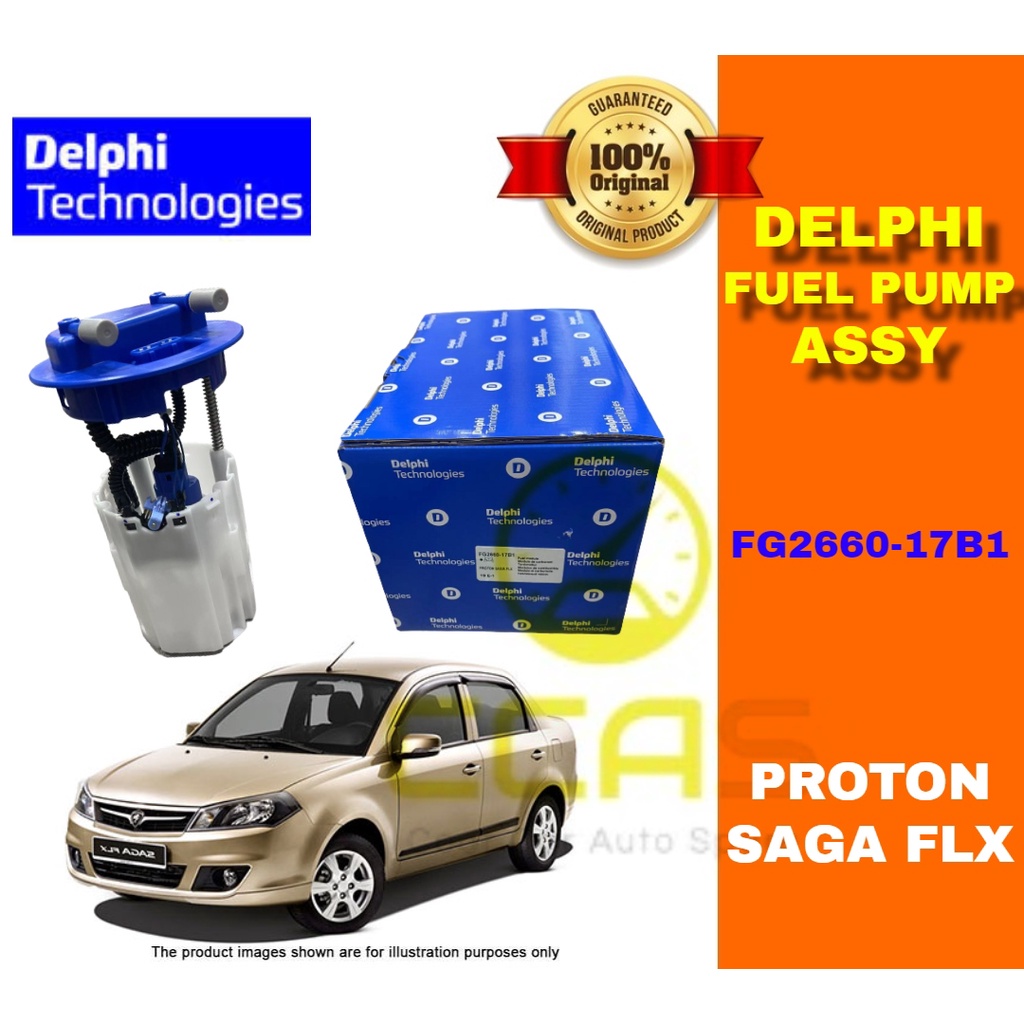 Japan DELPHI Fuel Pump - For Proton Saga FLX - FG2660-17B1 ( PW920571 ...