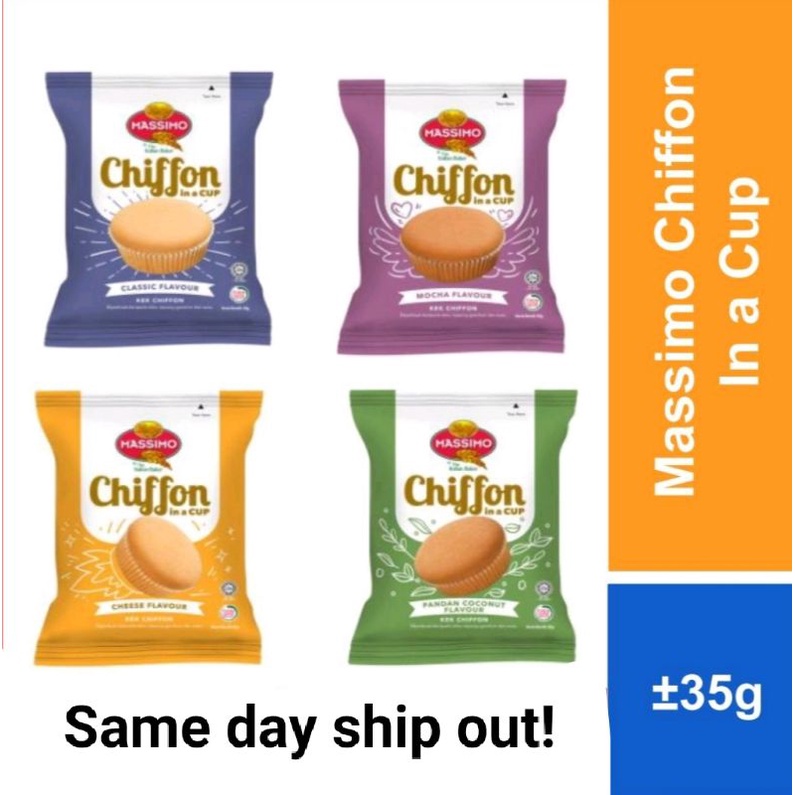 Massimo Chiffon In A Cup 35g cupcake (new stock & packing, exp : 28/03 ...