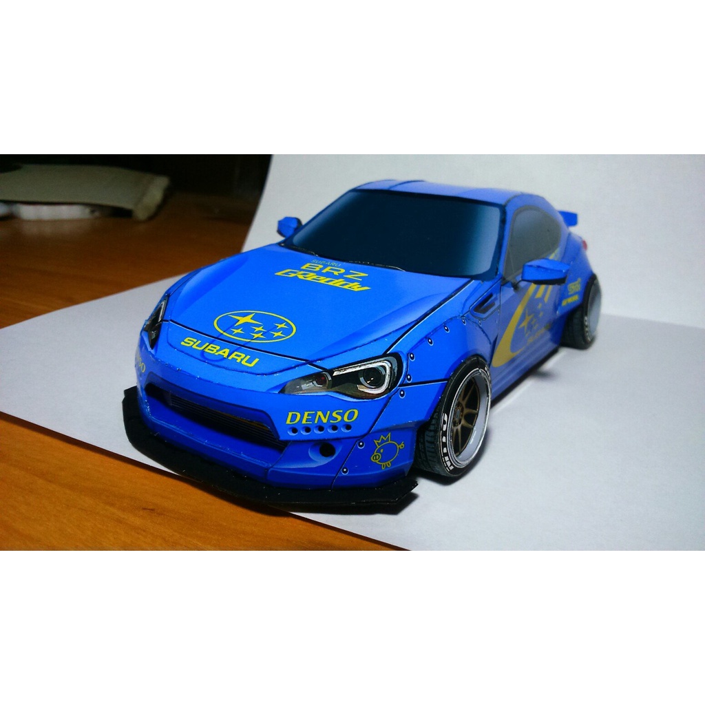 Template Paper Car Subaru Rocket Bunny Scale 1:24 | Shopee Malaysia