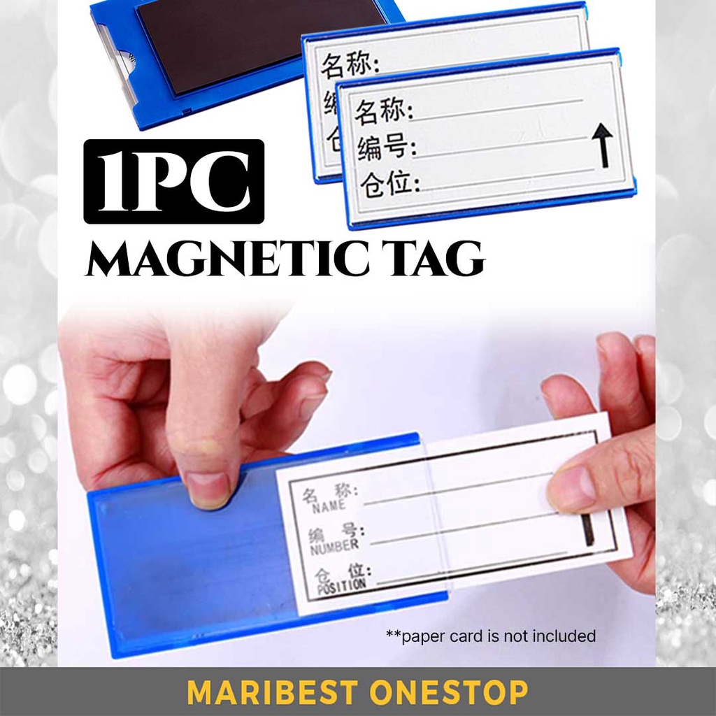 MAGNETIC LABEL TAG FOR RACK WAREHOUSE STORE WIDE APPLICATION STRONG ...