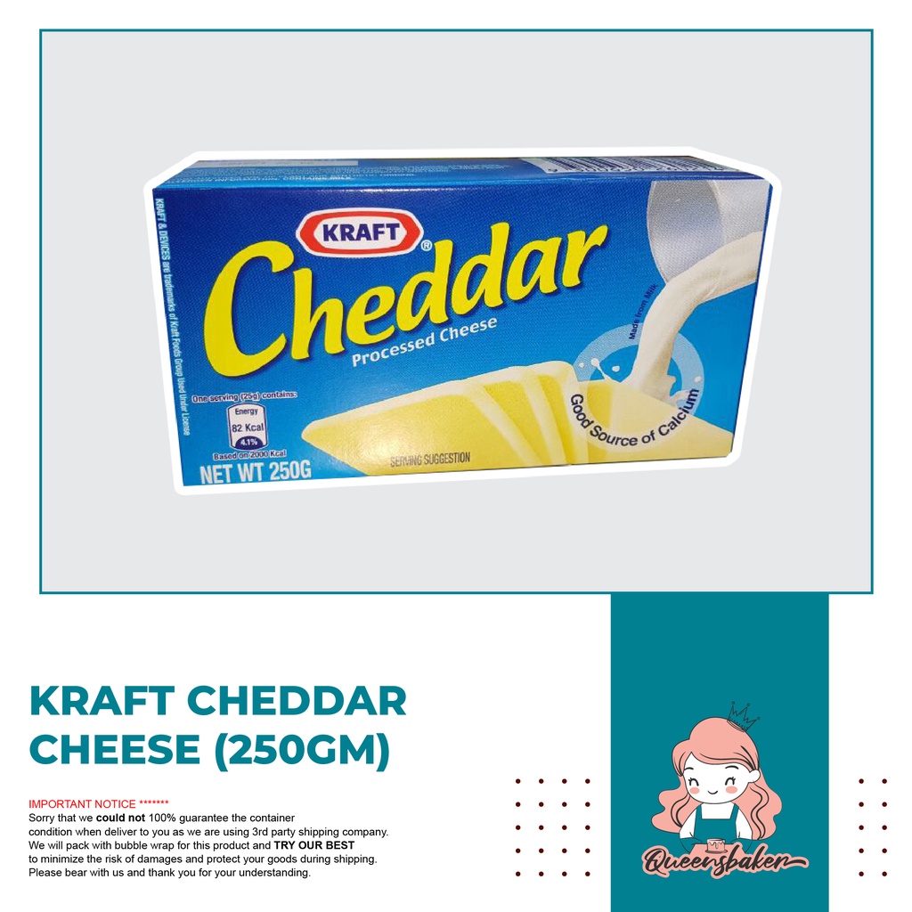 Kraft Cheddar Cheese 250gm | Shopee Malaysia