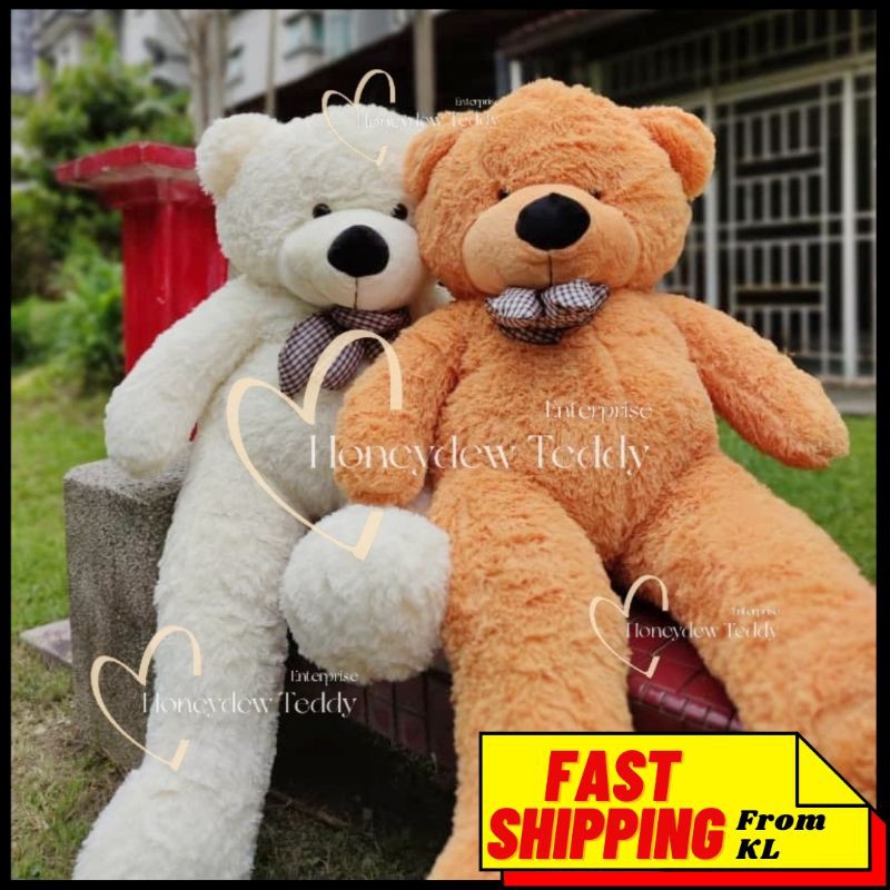 [STOCK in KL] 120cm Giant Teddy Bear Besar Murah For Girl Plushies Soft Toys Stuffed Animals ...