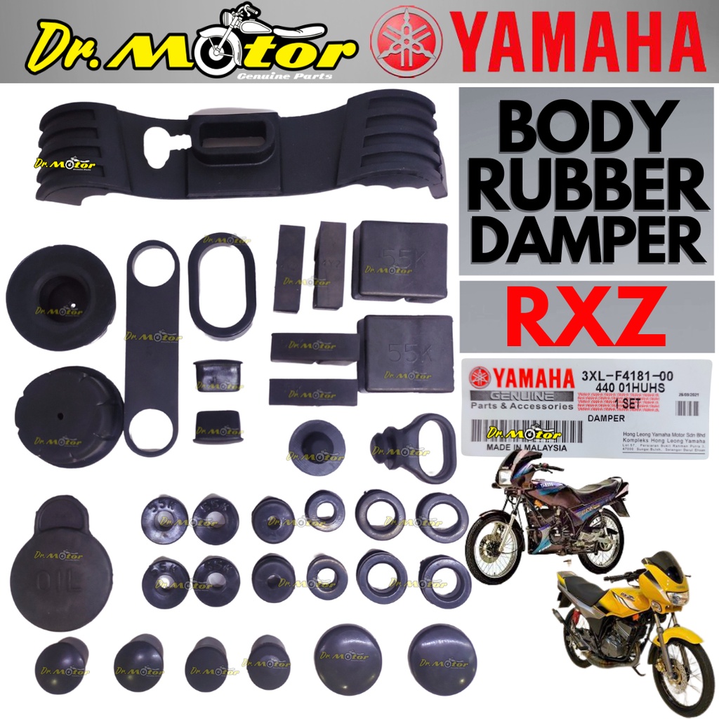 YAMAHA RXZ Mille Bosh MILI BODY COVER RUBBER DAMPER SET GETAH FRAME ...