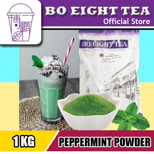 PEPPERMINT POWDER 1KG HALAL 博霸薄荷粉MINT SERBUK Bubble Tea Premix Serbuk ...