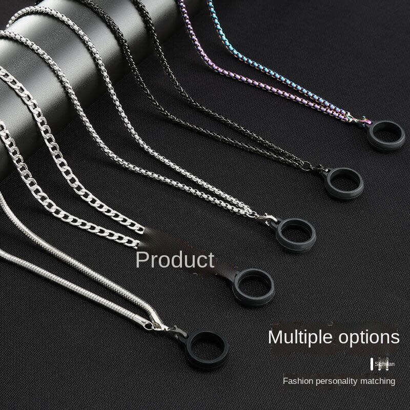 Stainless Steel Metal Titanium Anodized Fashion Hanging Chain Lanyard ...