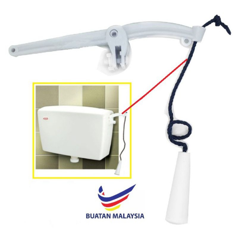 High level cistern nylon rope handle/ Tali tarik air | Shopee Malaysia
