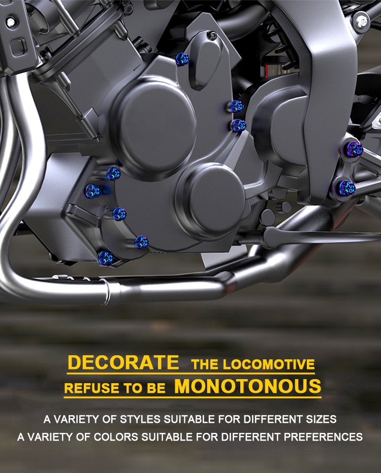 TITANIUM 30PCS SET TITANIUM & SILVER & BLUE SCREW CAP COVER NUT SKRU ...