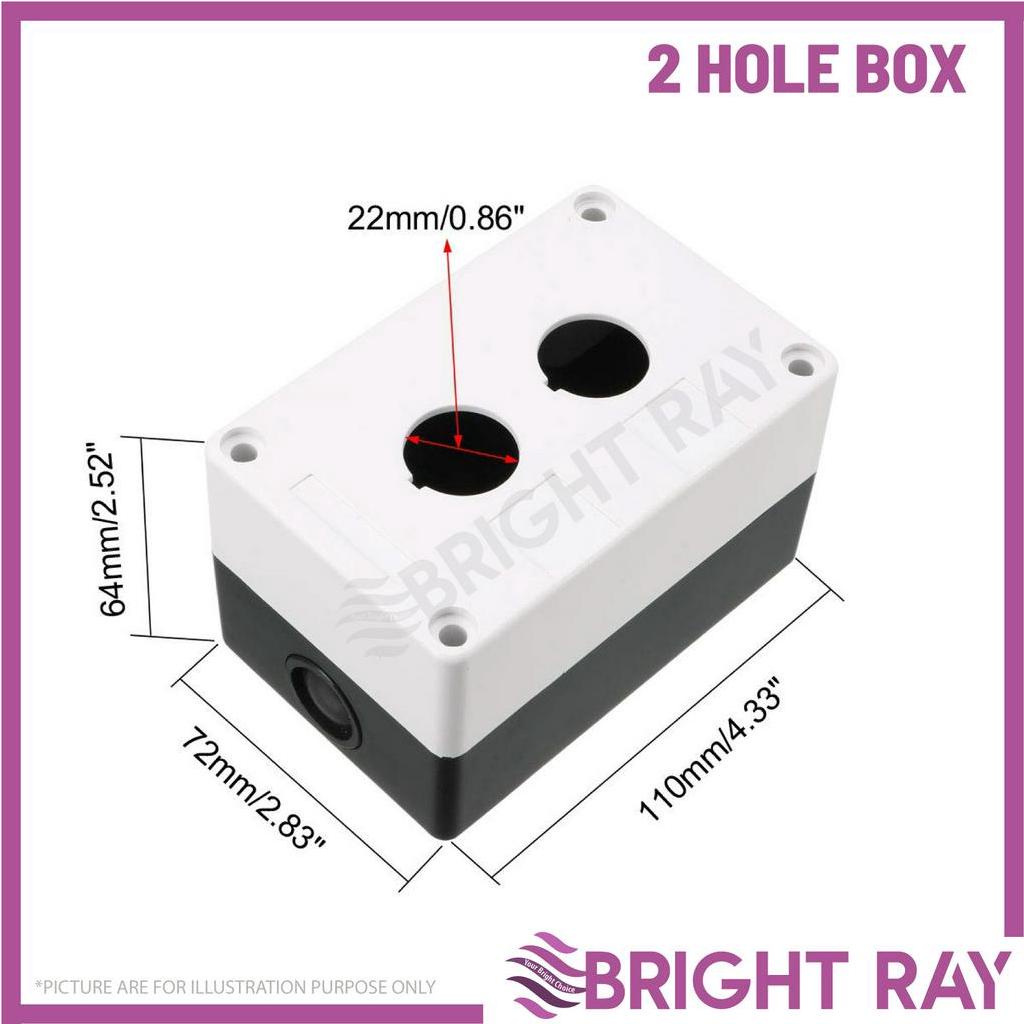 1/ 2/ 3 Way Push Button Switch Control Station Box Waterproof Push PVC ... 1/ 2/ 3 Way Push Button Switch Control Station Box Waterproof Push PVC ...