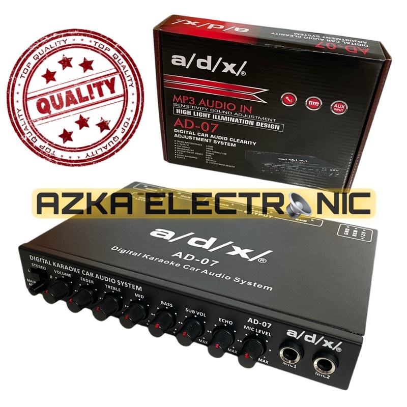 Preamp Parametric Equalizer Tone Control Car Karaoke ADX 07 | Shopee ...