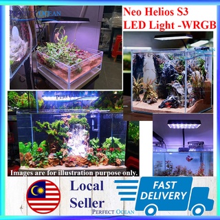 Neo Helios Flat Nano S3 LED Light Aquarium RGB Aquascape Plant Tank ...
