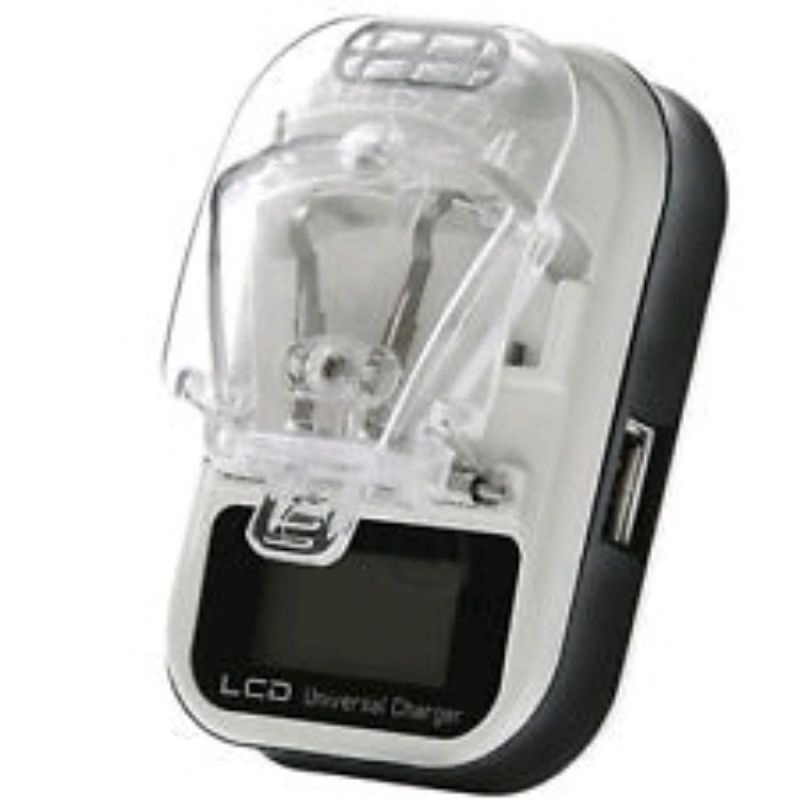 UNIVERSAL 3PIN MULTI CHARGER ADAPTER WITH LCD DISPLAY. CHARGER KEPIT ...