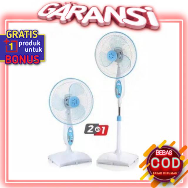 Maspion Fan 16 Inch Desk Fan And 2In1 Fan Stand Ex - 167 S Can Stand ...