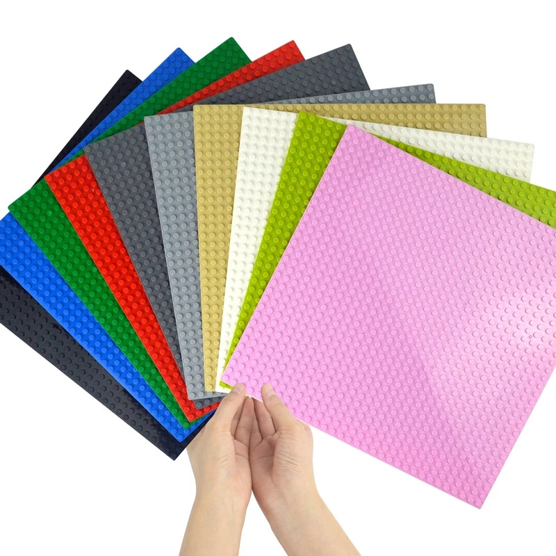 15 Colors Small Particle Building Block Baseplate 25.5X25.5cm 32X32 Dot ...