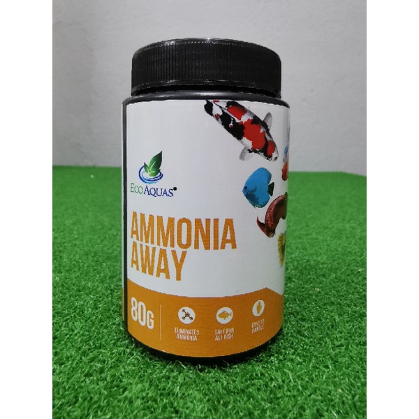 Eco Aquas Ammonia Away 80g. Beneficial Bio Bacteria Nitrifying Bacteria ...