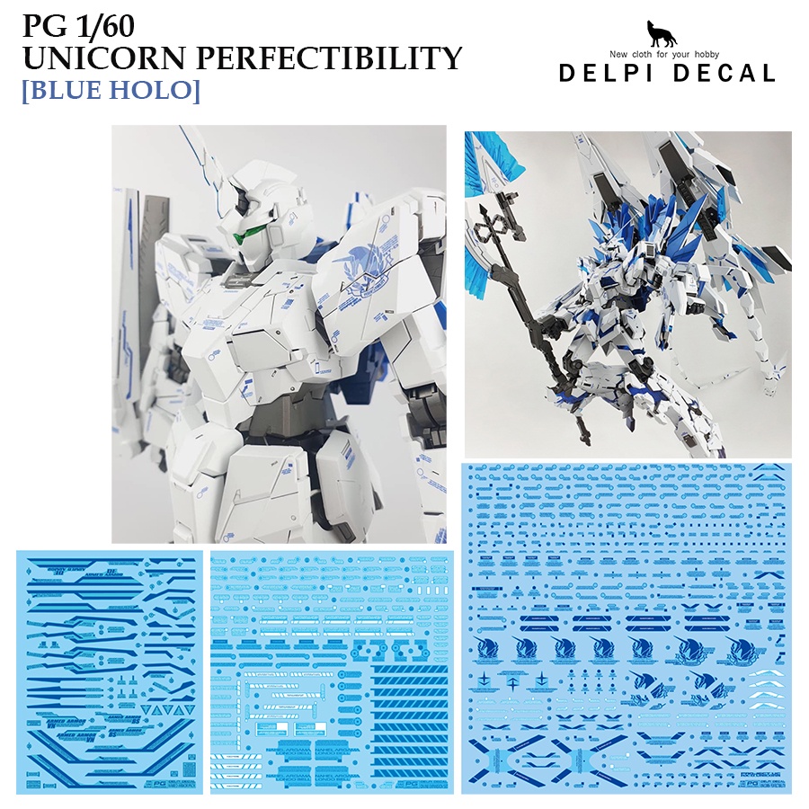 [DELPI DECAL] 216 PG 1/60 UNICORN PERFECTIBILITY [BLUE HOLO] WATER ...