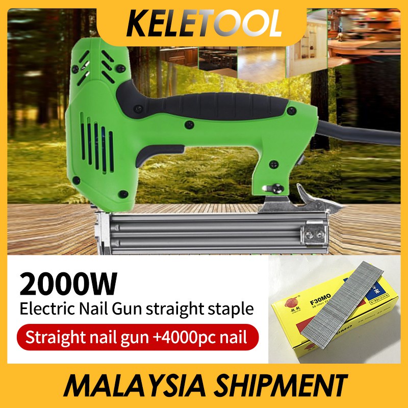 2000W F30 Electric Nail Gu n Tacker Straight Staple Nail For Furniture ...