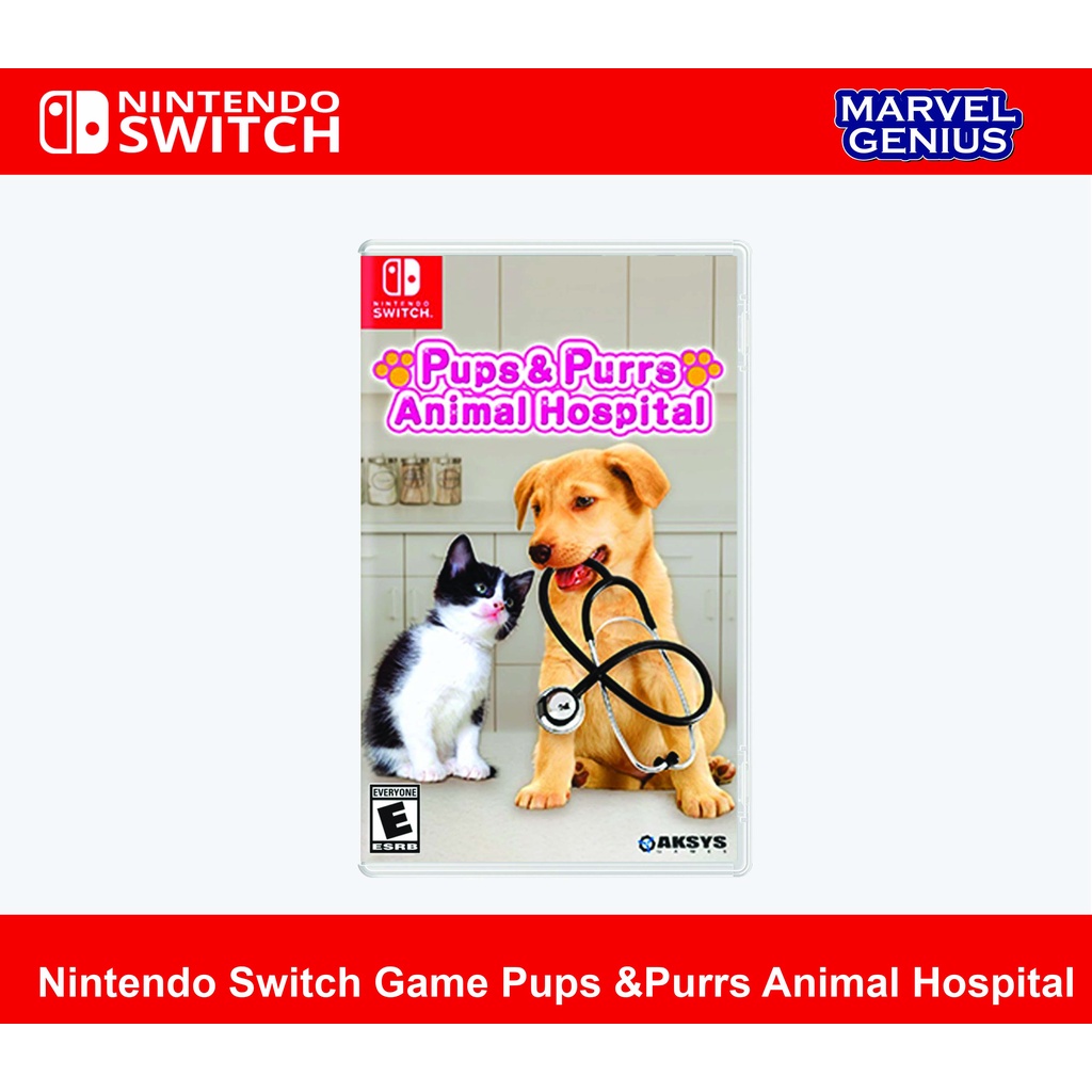 NSW NS Nintendo Switch GAME Pups & Purrs Animal Hospital ( English ...