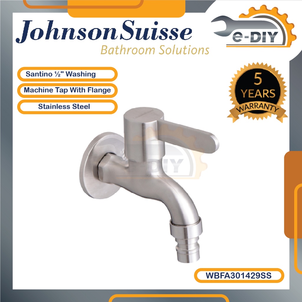 Johnson Suisse Santino ½" Washing Machine Tap WBFA301429SS Mesin Basuh ...