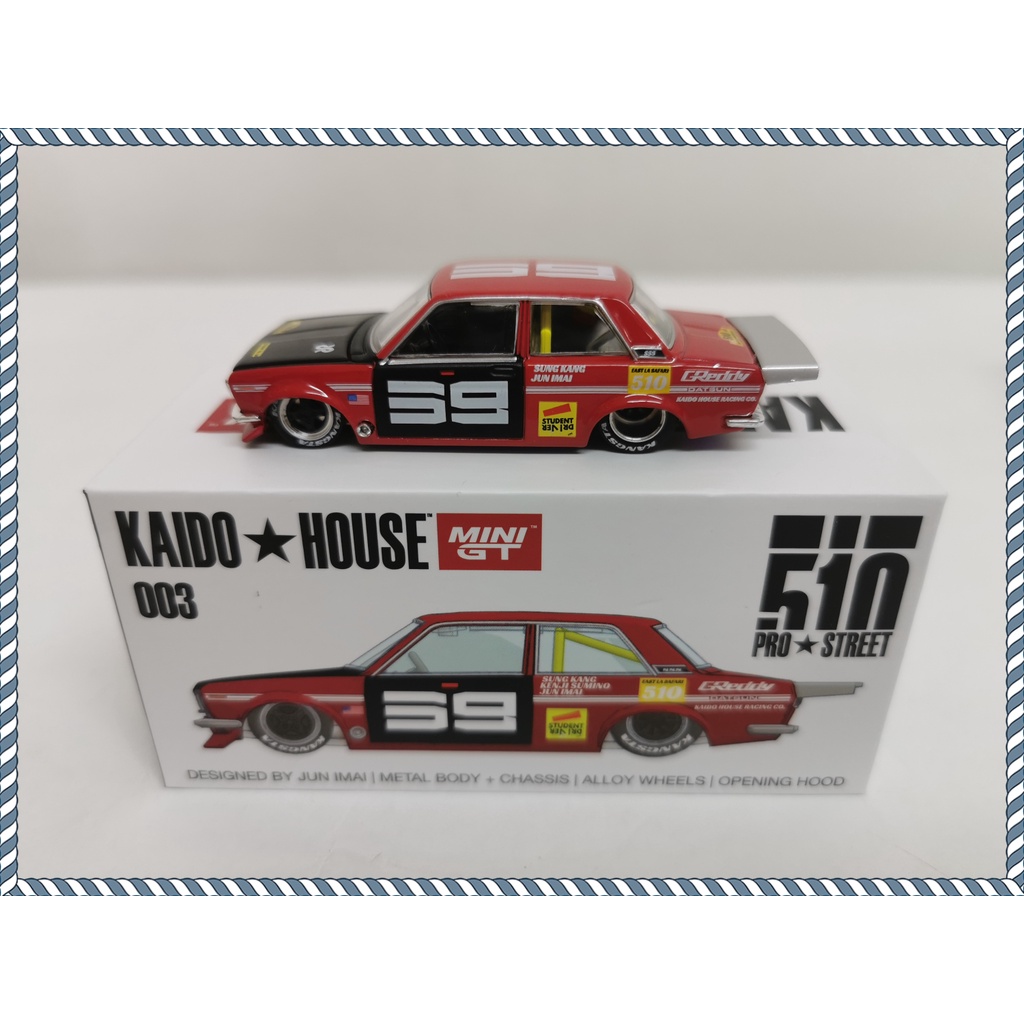 MiniGT X Kaido House Sung Kang Jun Imai Datsun 510 Pro Street | Shopee ...