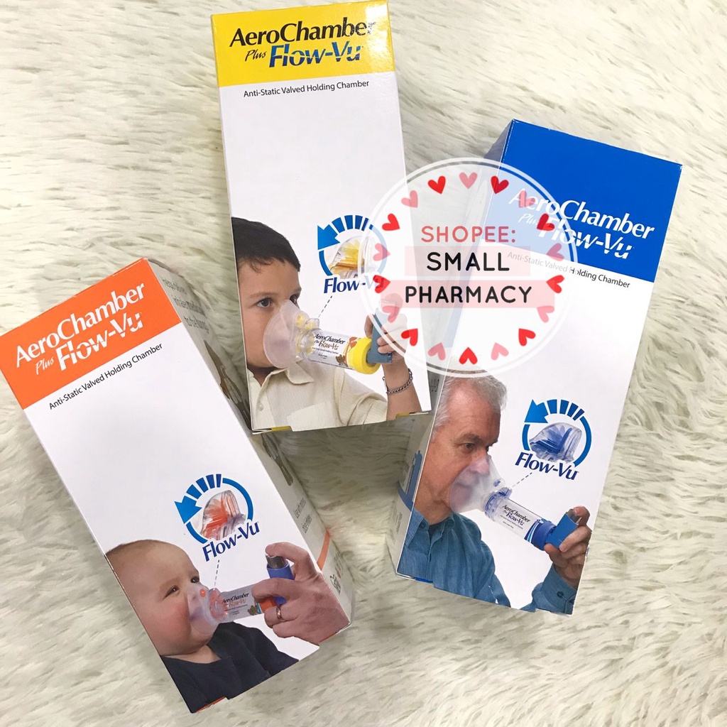 Aerochamber Plus Flow-Vu With Mask - Infant Orange 0-18 months ...