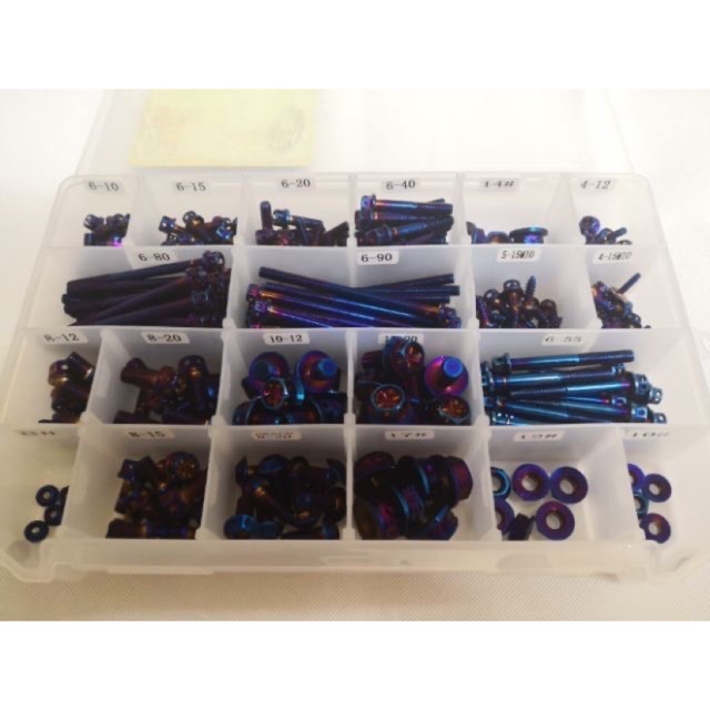 One Whole Box Of Titanium Skru Srew (Ready Stock) | Shopee Malaysia