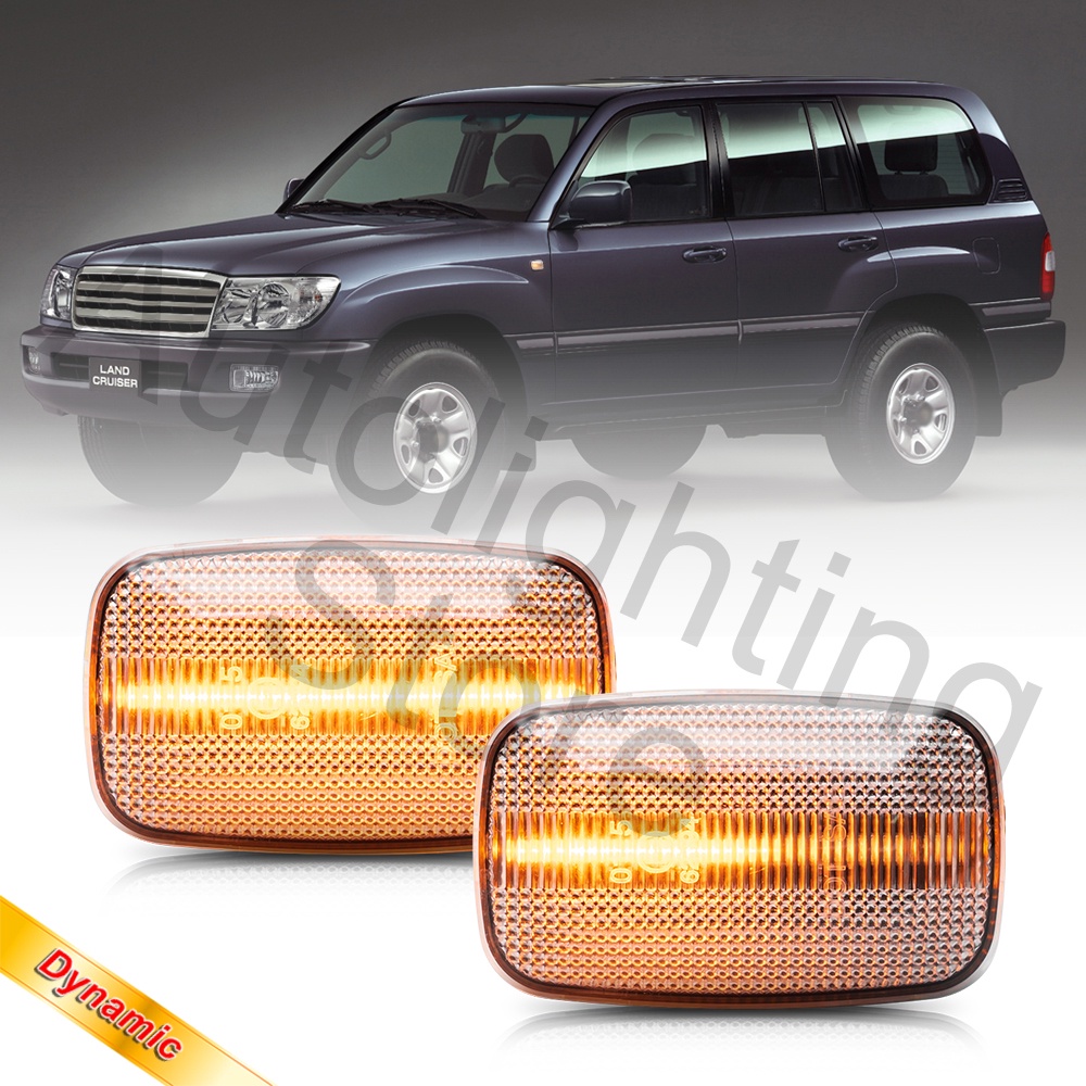 2X Dynamic Amber Led Side Marker Light For Lexus LX470 98-07 Toyota ...