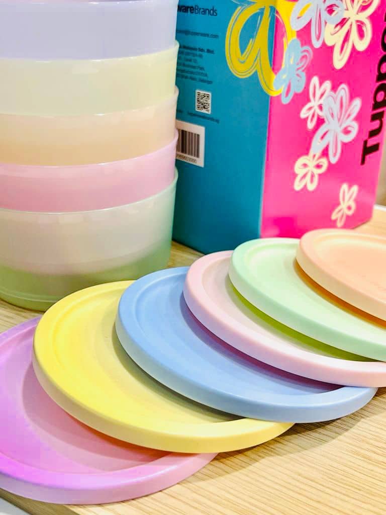 (1PC/ 2PCS) Tupperware Summer Fresh Round Food Container 530ML Gift Box ...