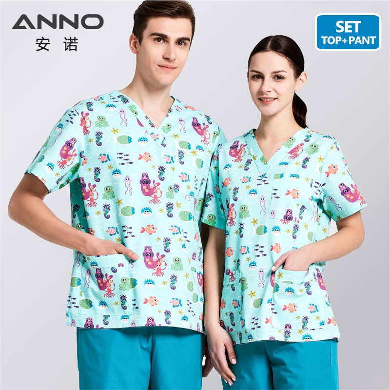 ANNO Nurse Uniform Hospital Staff Uniforms Surgical Gown Medical ...