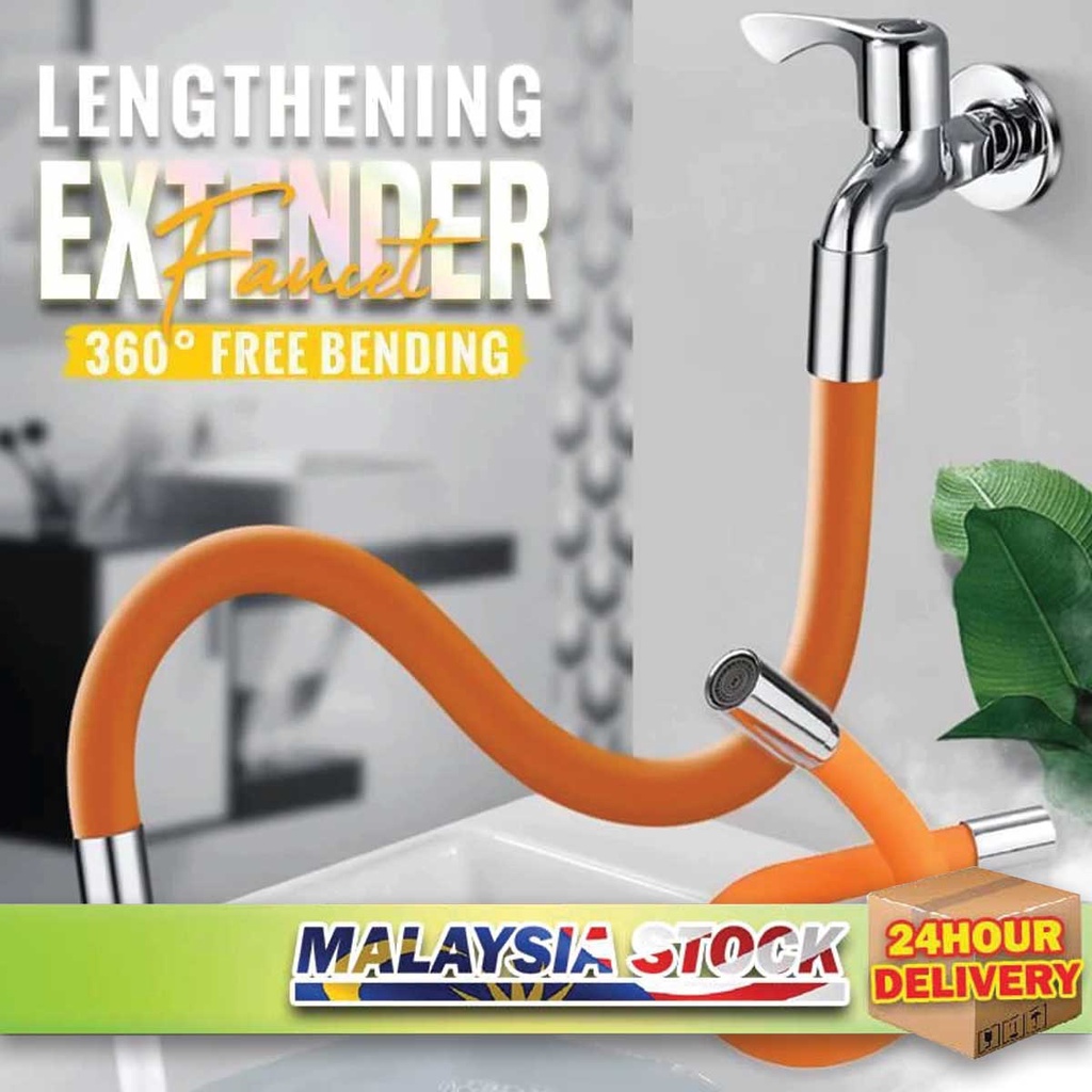 Faucet Extension Extender Bathroom 360° Rotation Adjust Free Bending ...