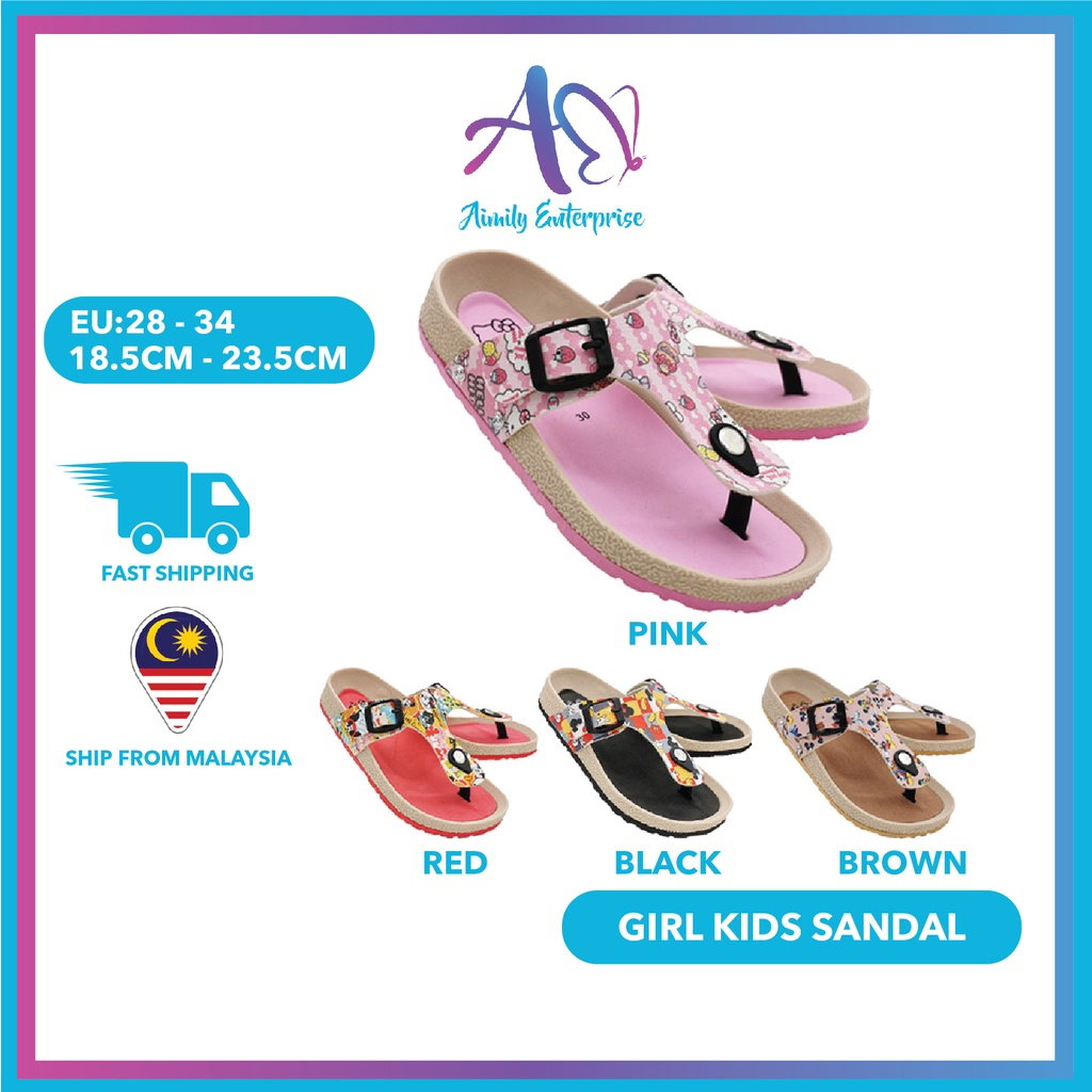 AIMILY Kid's Cartoon Flip Flops Shoes & Sandal Children Shoes Kid ...