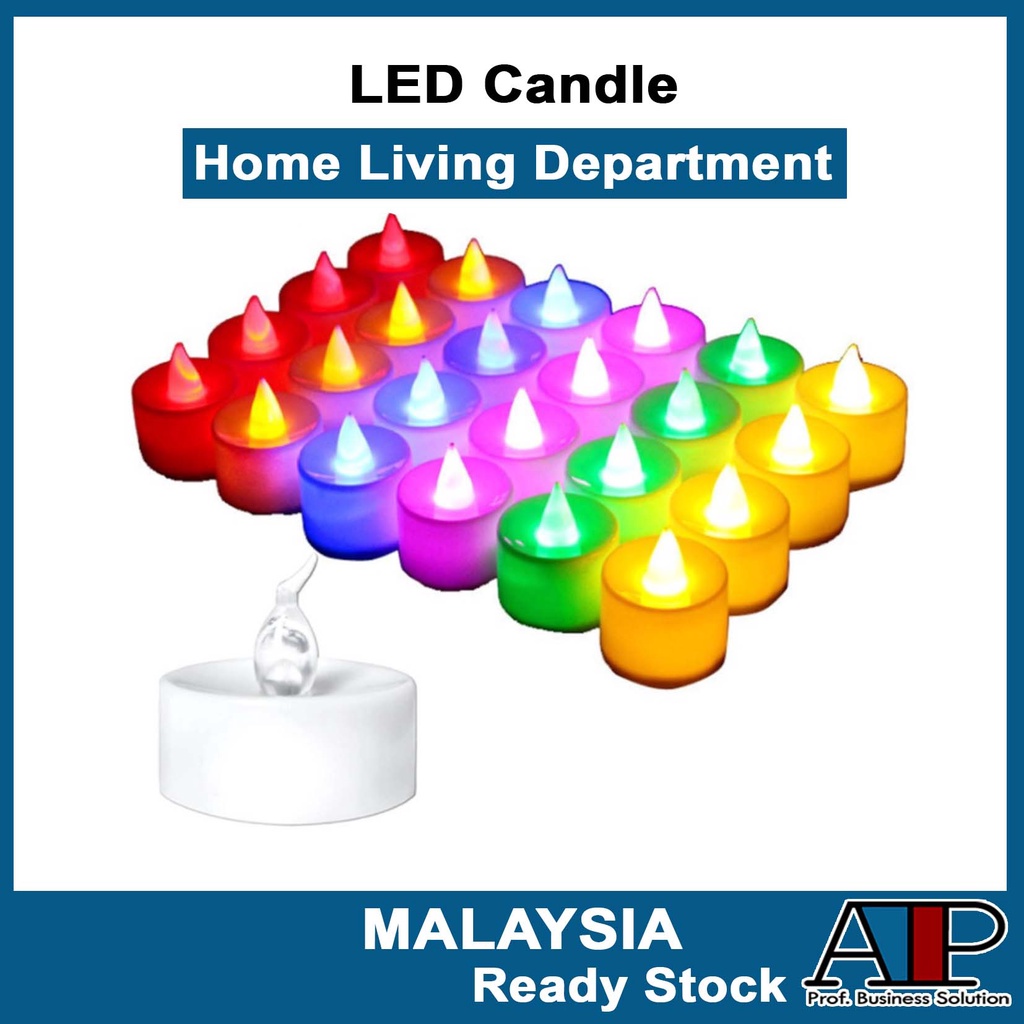 Celebration🌸 LED Candle Flame Light Lamp Romantic Smokeless Flameless ...