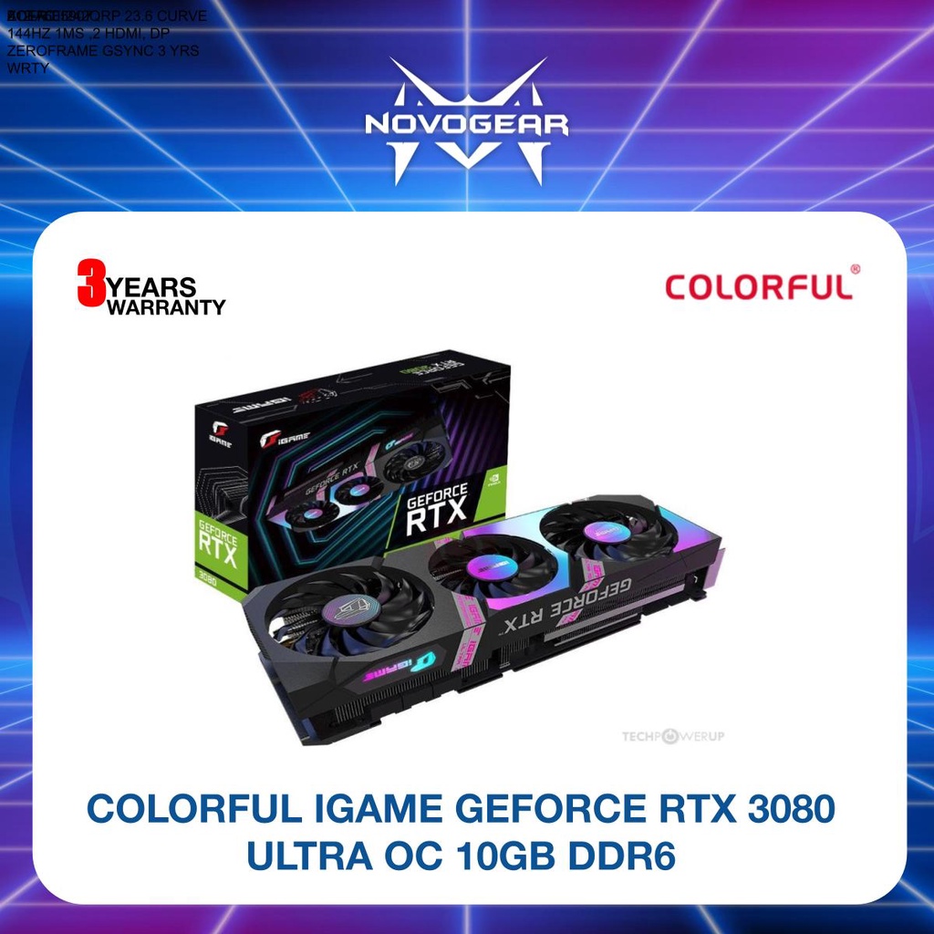 COLORFUL IGAME GEFORCE RTX 3080 ULTRA OC 10GB DDR6 | Shopee Malaysia