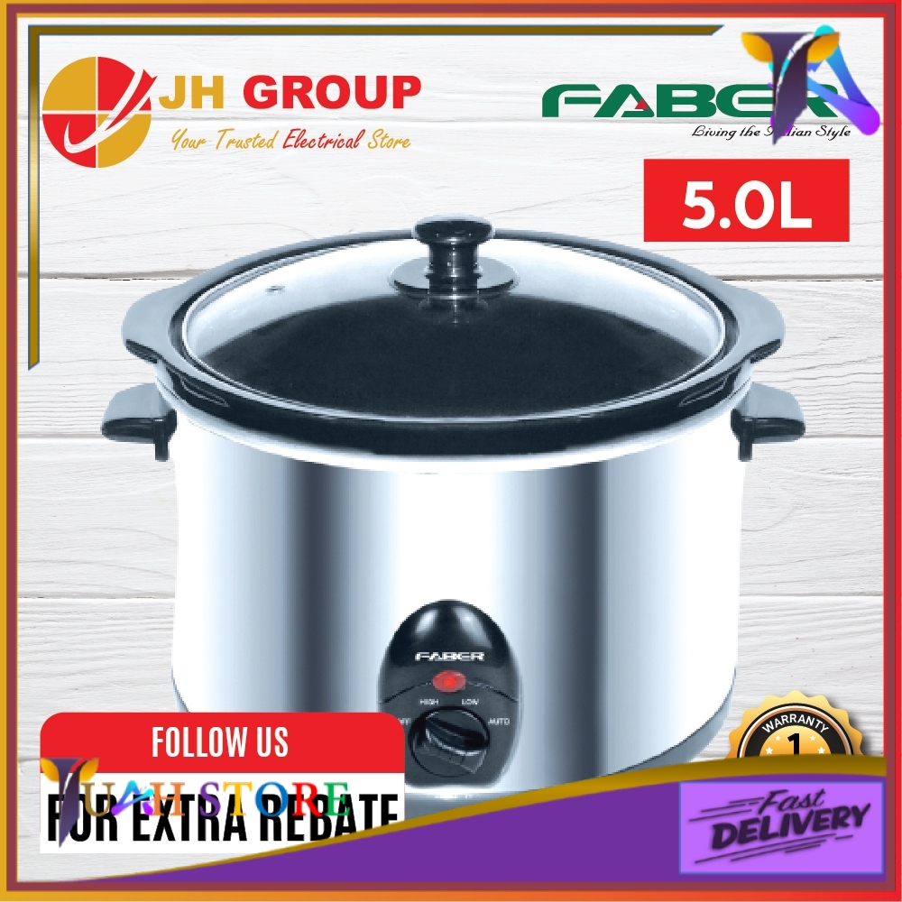 FABER ITALY FSC550 SS / FSC550SS 5L STAINLESS STEEL SLOW COOKER ...