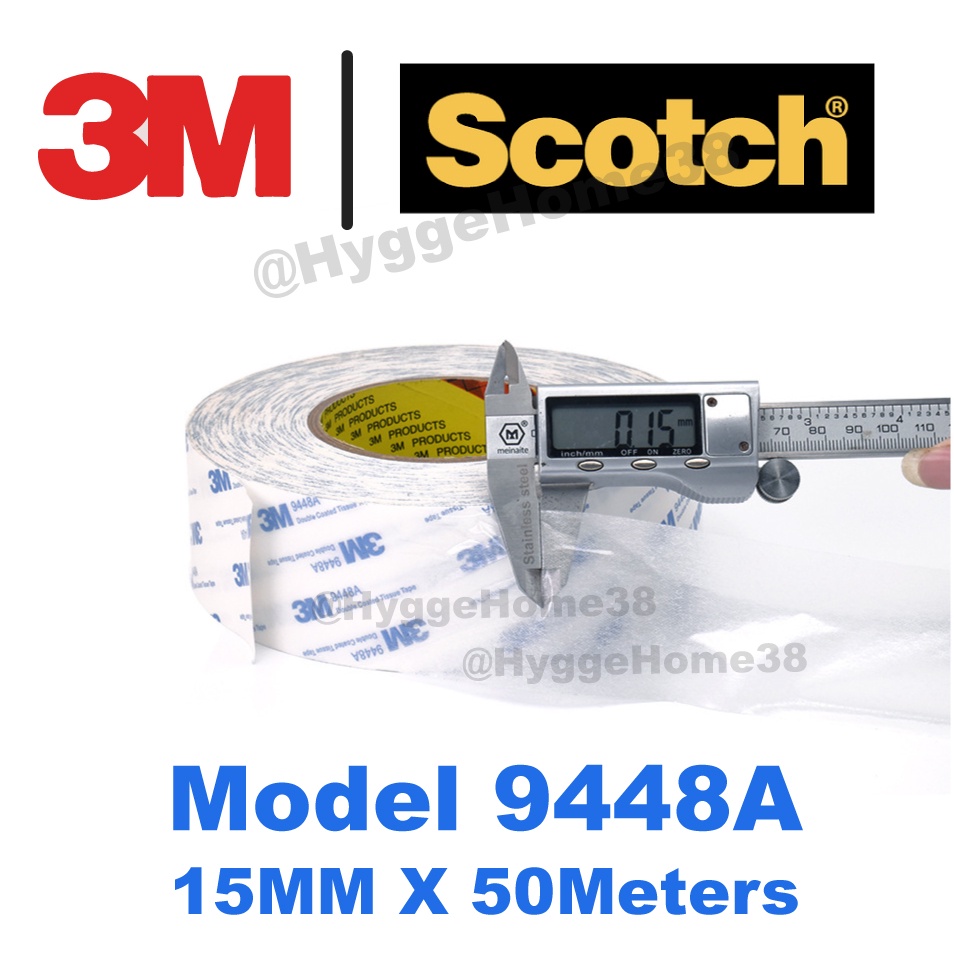 3M Thin Double Sided Tissue Tape 9448A/ 55236 Non Woven Fabric/ CIP66 PU/ 300LSE PET Adhesive ...