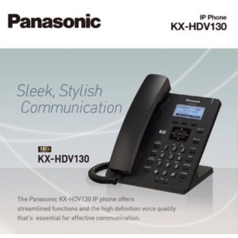 ️ Panasonic SIP PHONE KX-HDV130 SIP Phone Dual Ethernet PoE SIP Phone IP PBX IPPABX Keyphone ...